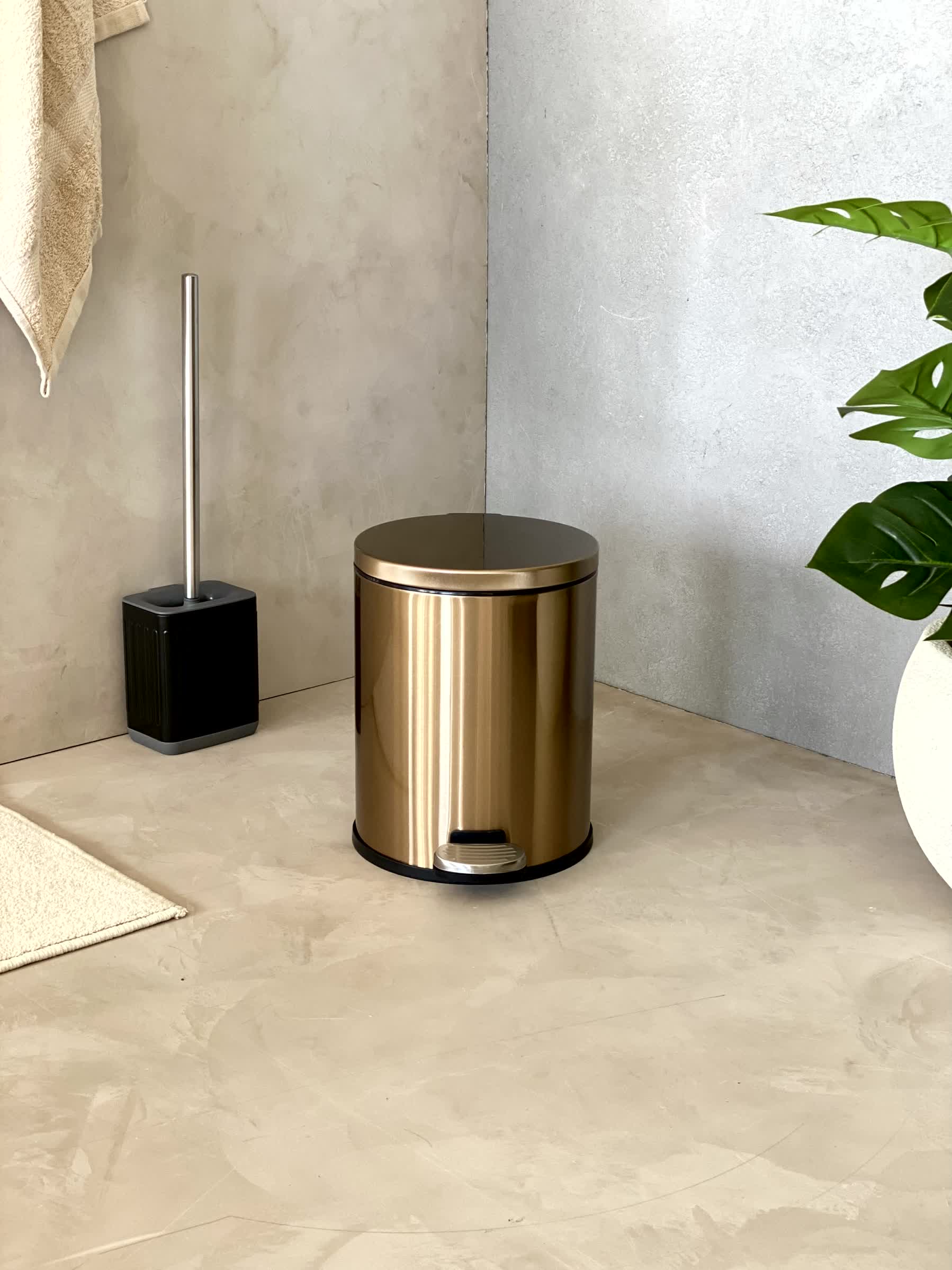 Helix Gold Dustbin - 6L – Mason Home by Amarsons - Lifestyle & Decor